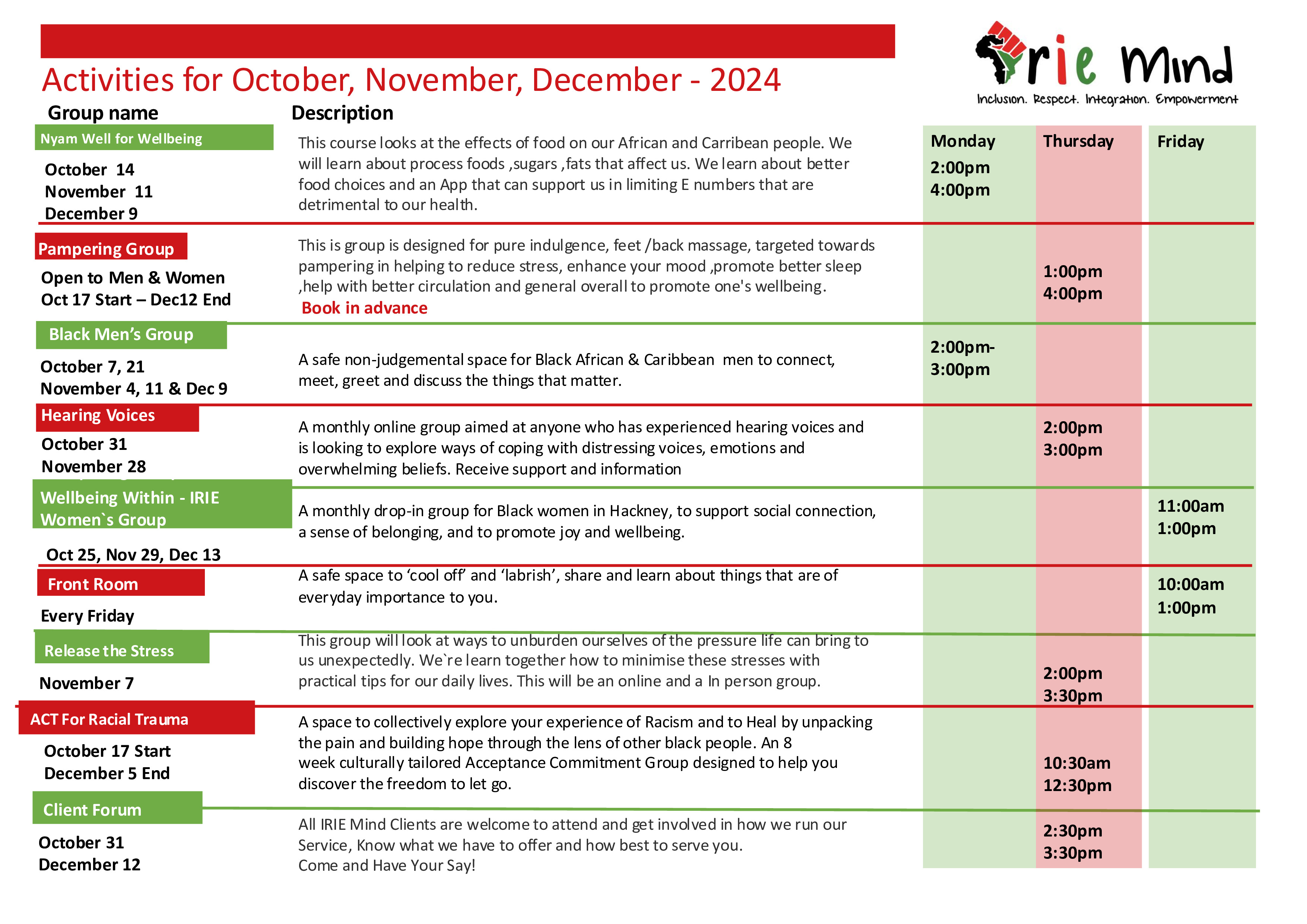 IRIE Timetable – OCTOBER NOVEMBER DECEMBER 2024-02 – IRIE Mind
